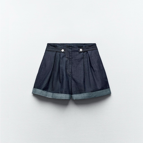 Zara | Shorts | Zara Dark Blue Jean Shorts | Poshmark
